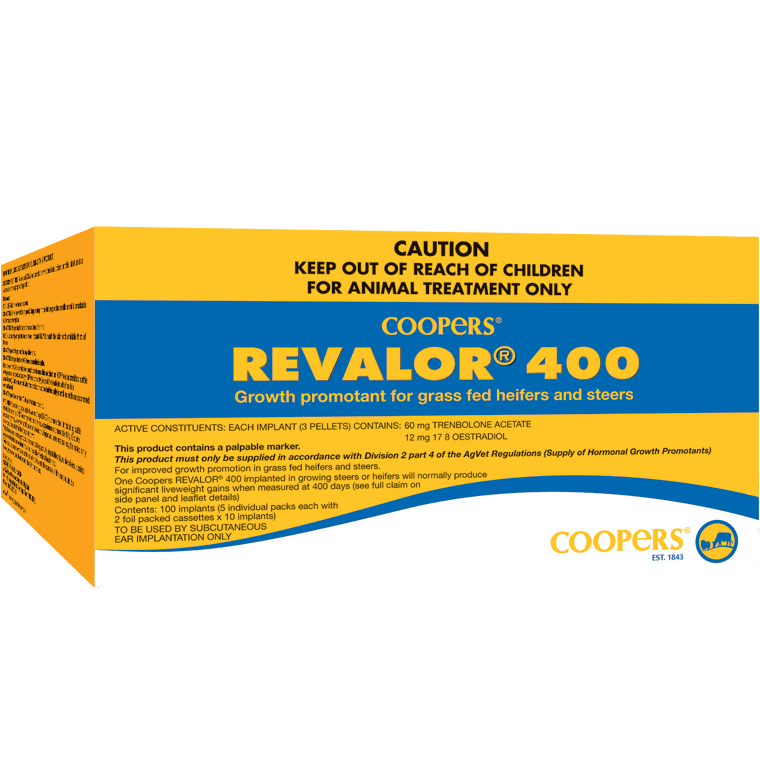 Revalor | Growth Promotant | Grass Fed Heifers & Steers | Coopers