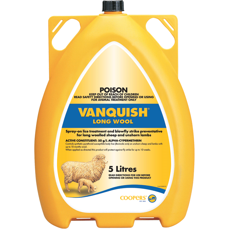 Vanquish | Spray-on Lice Treatment | Blowfly Strike Preventative