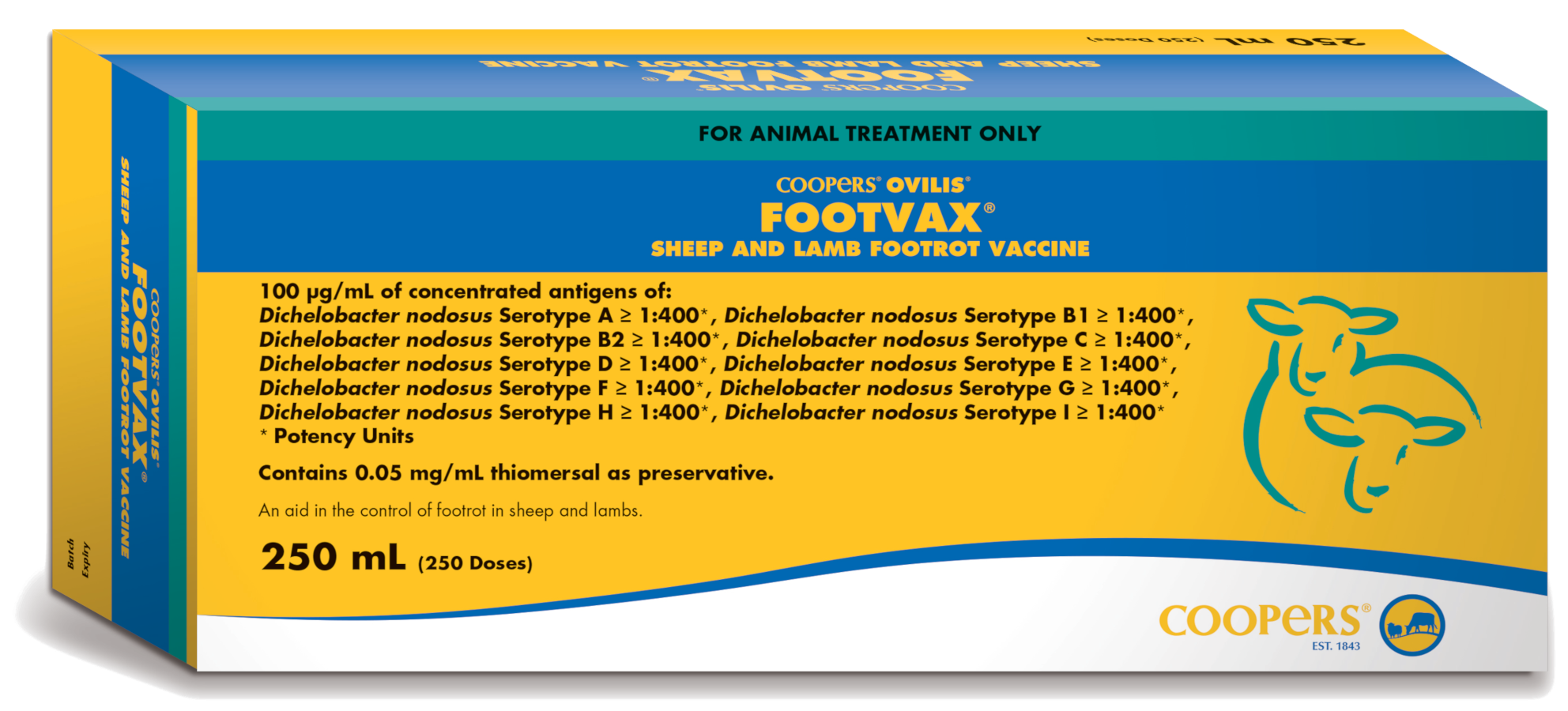 Coopers Ovilis Footvax | Sheep And Lamb Footrot Vaccine